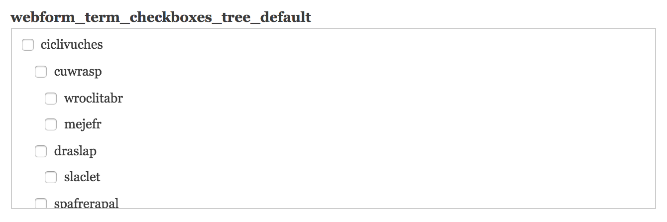 Hierarchical taxonomy checkboxes [#2864400] | Drupal.org